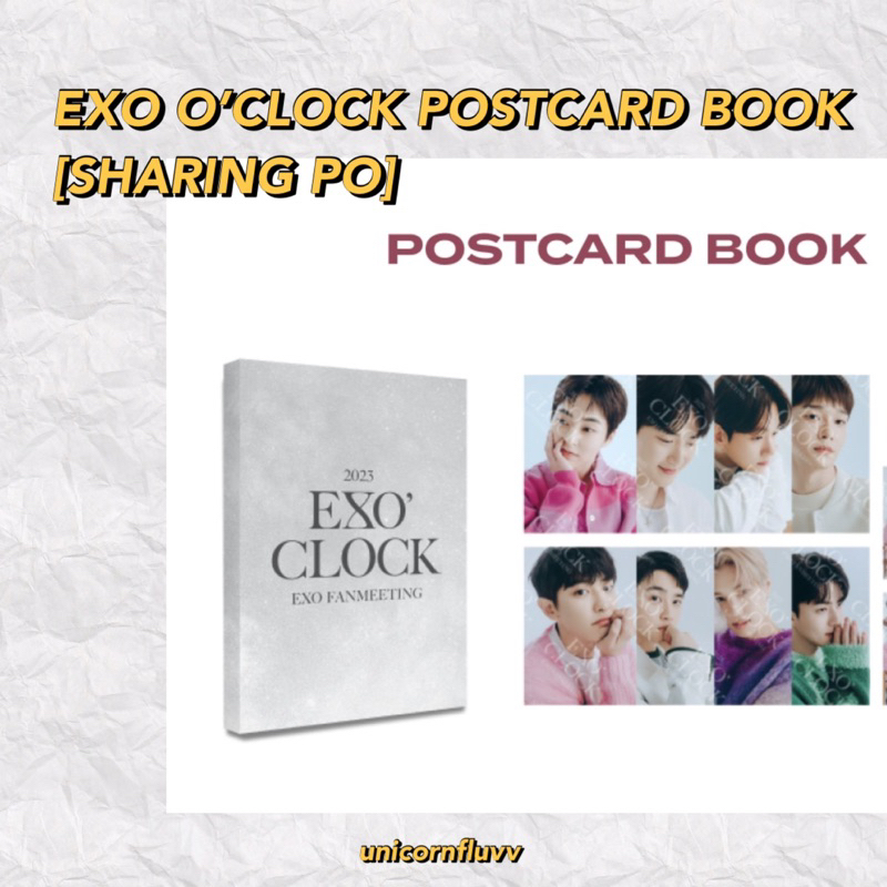 [SHARING Po] EXO O'Clock POSTCARD BOOK MEMBER | Shopee Malaysia