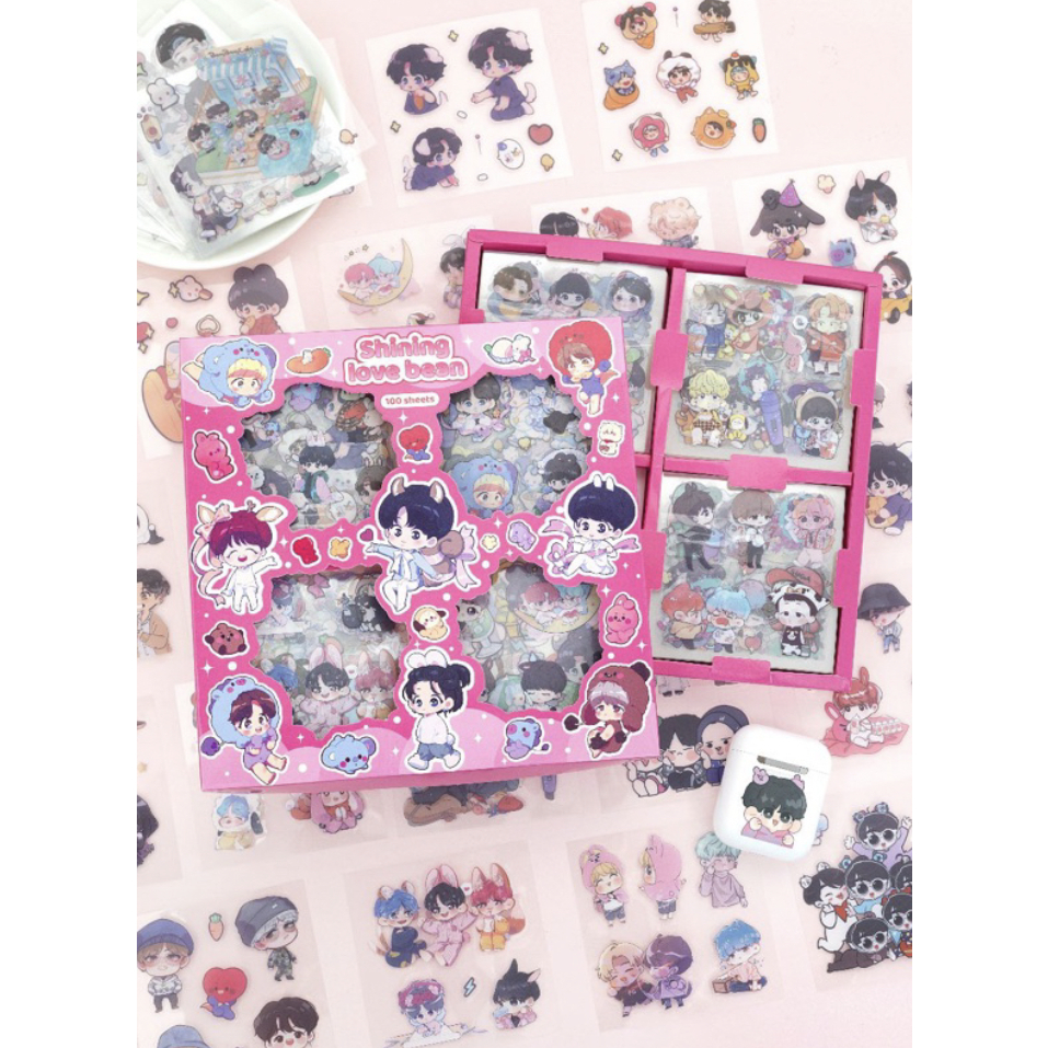 - Sticker Waterproof Sticker Masu Sticker Momo Korea Contents 100pcs ...