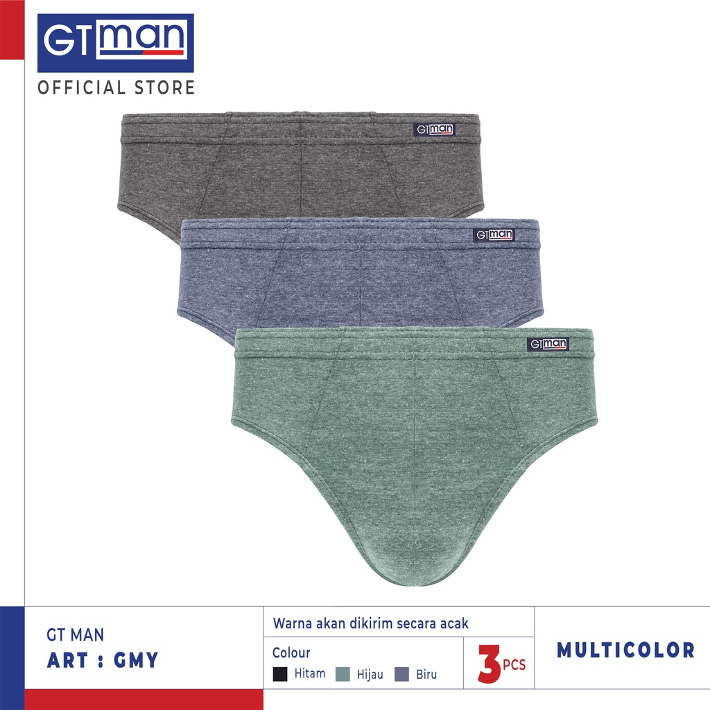 Gt-man / GMY men's underwear CD contains 3 pcs | Shopee Malaysia
