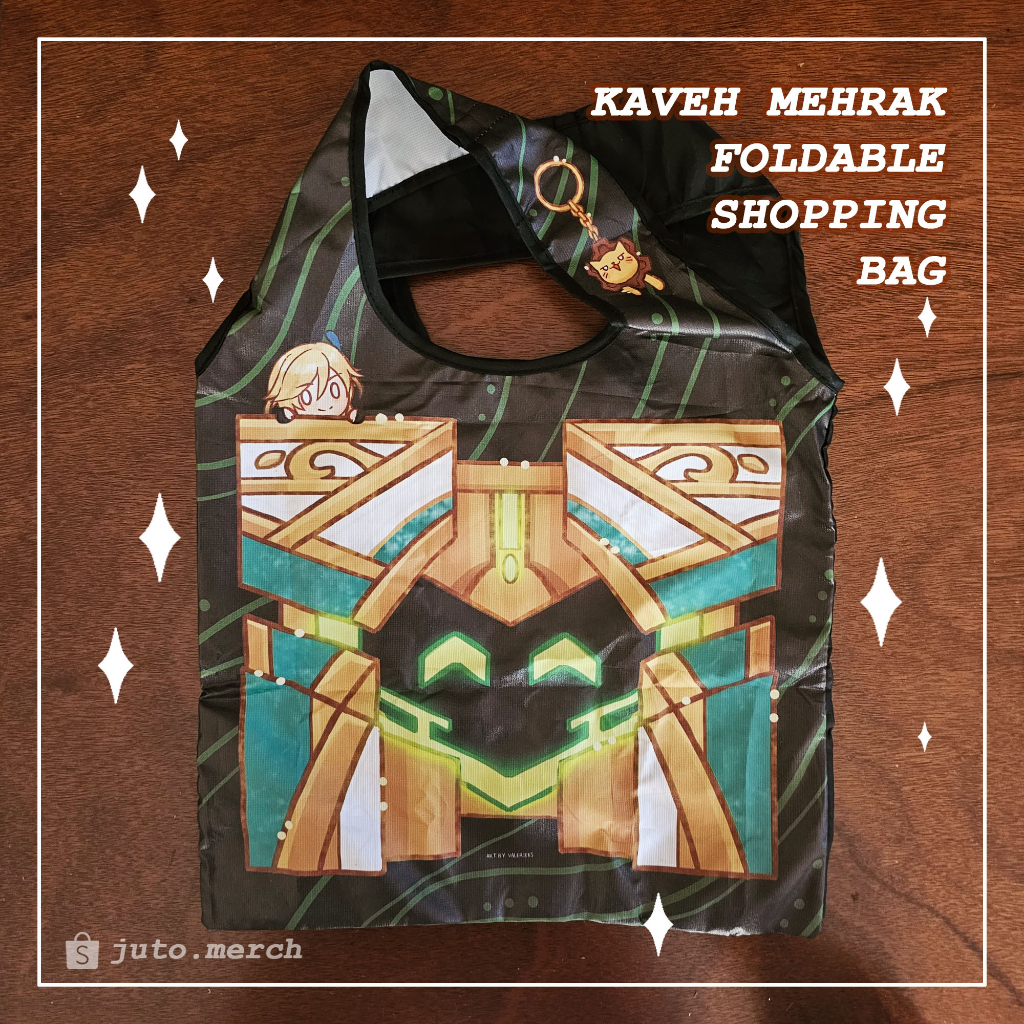 Kaveh MEHRAK FOLDABLE SHOPPING BAG (GENSHIN IMPACT FAN MERCH) | Shopee ...