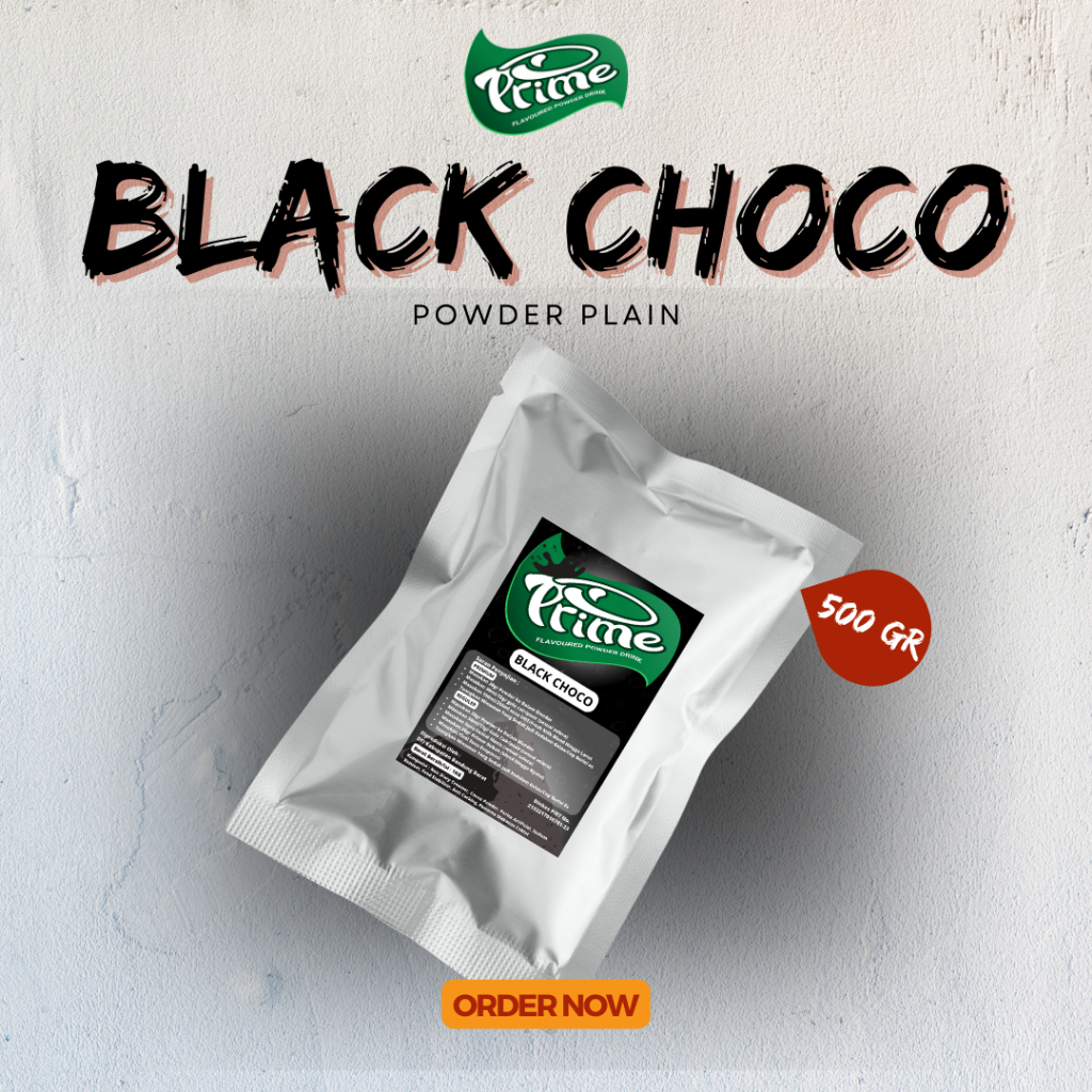 Powder Drink Prime Choco Black/Powder Drink Choco Black 500 gr | Shopee ...
