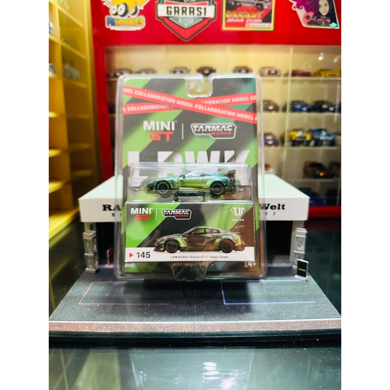 Mini GT x Tarmac No 145 LB Works Nissan GTR R35 Magic Green | Shopee ...