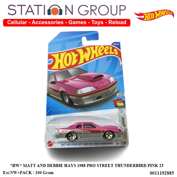 Hot WHEELS HW MATT AND DEBBIE HAYS 1988 PRO STREET THUNDERBIRD 23 ...