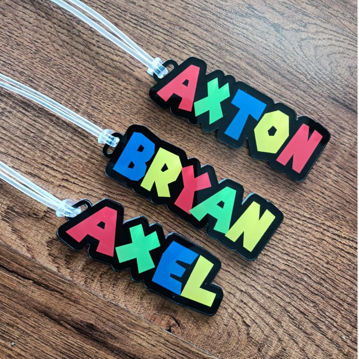 GANTUNGAN Luggage TAG MARIO BROSS / SUITcase HANGER / NAME BAG HANGER ...