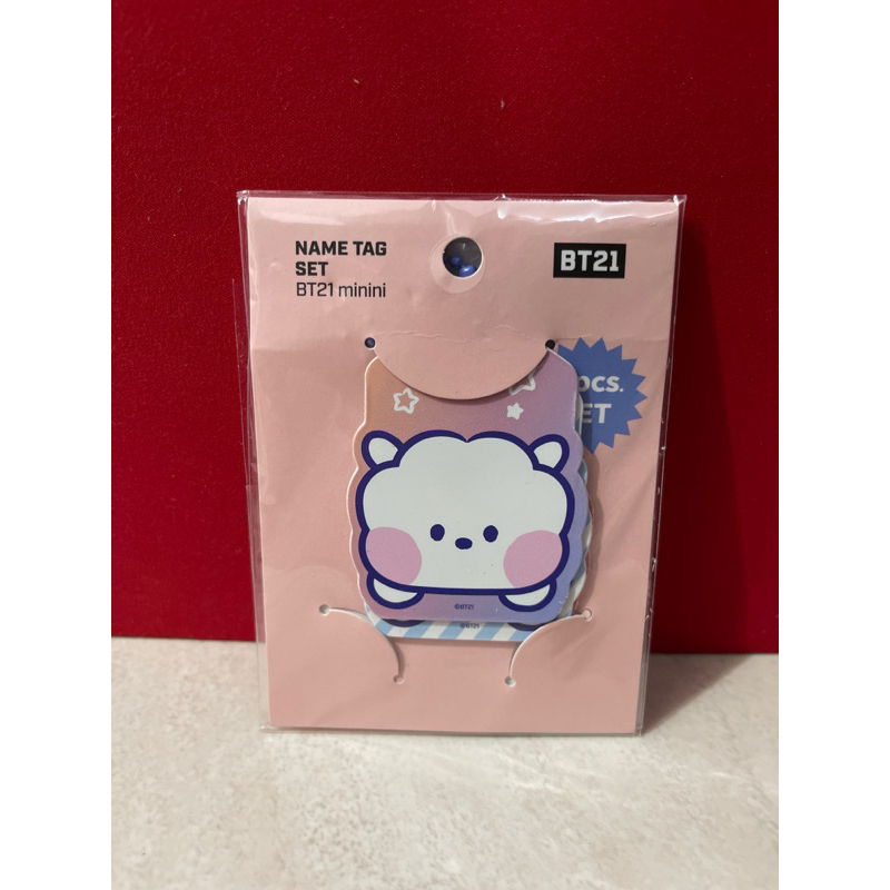 Bt21 NAME TAG SET - BT21 MININI RJ TATA | Shopee Malaysia