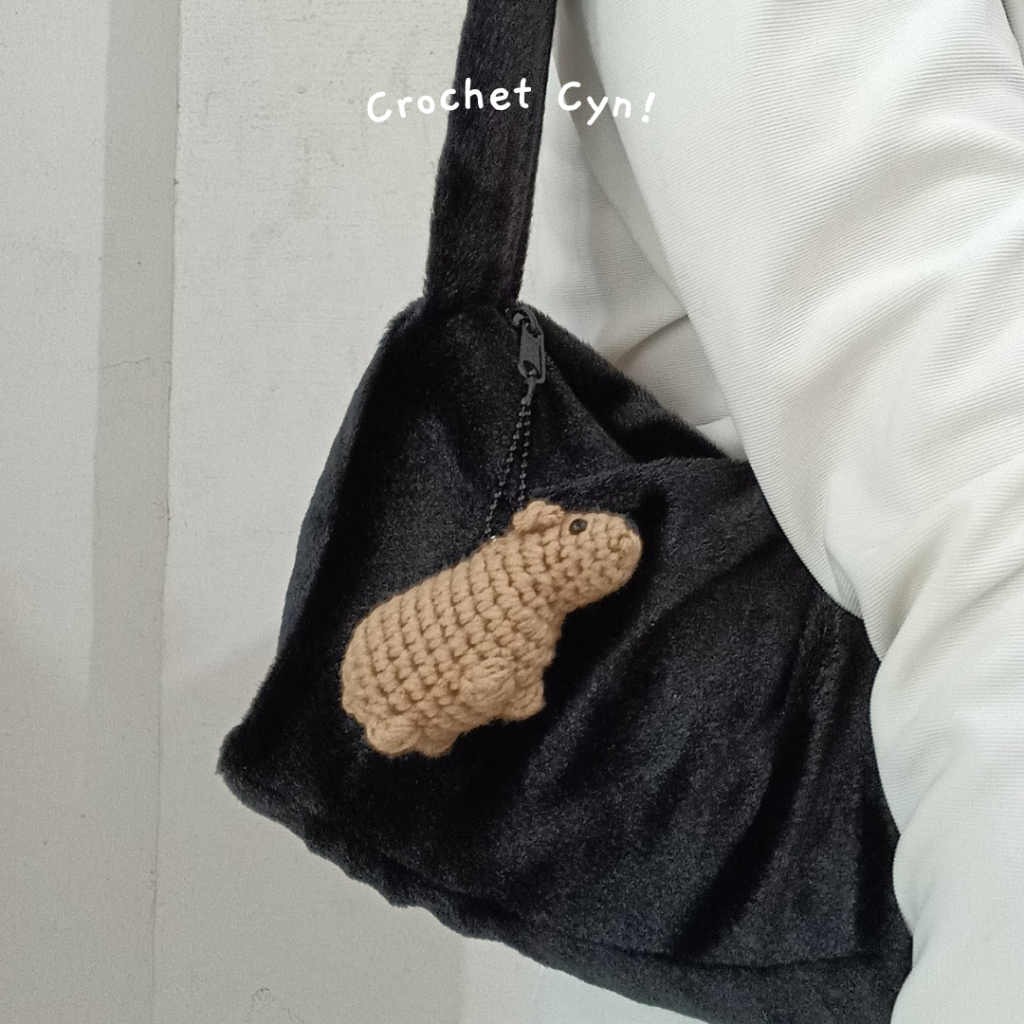 GANTUNGAN [PRE Order] Masbro capybara | Capybara amigurumi keychain ...