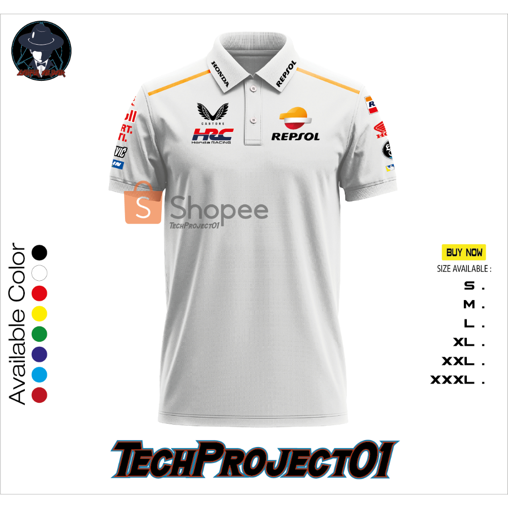 Polo Shirt Repsol Honda Team 2023 MotoGP Polo Racing Racing Marc ...
