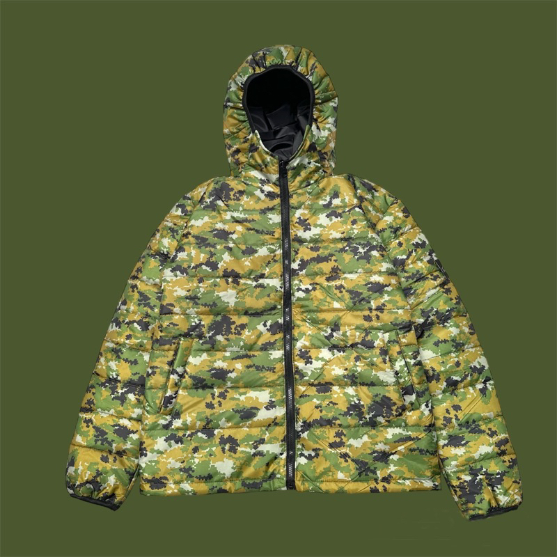 Army Striped Puffer Jacket | Shopee Malaysia
