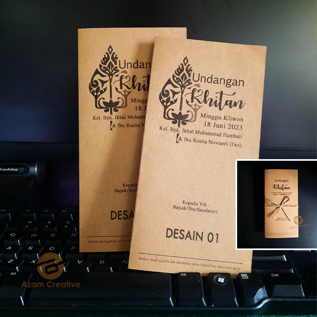 Khitan INVITATION CODE 01, PRINT KHITAN INVITATION, AESHTETIC ...