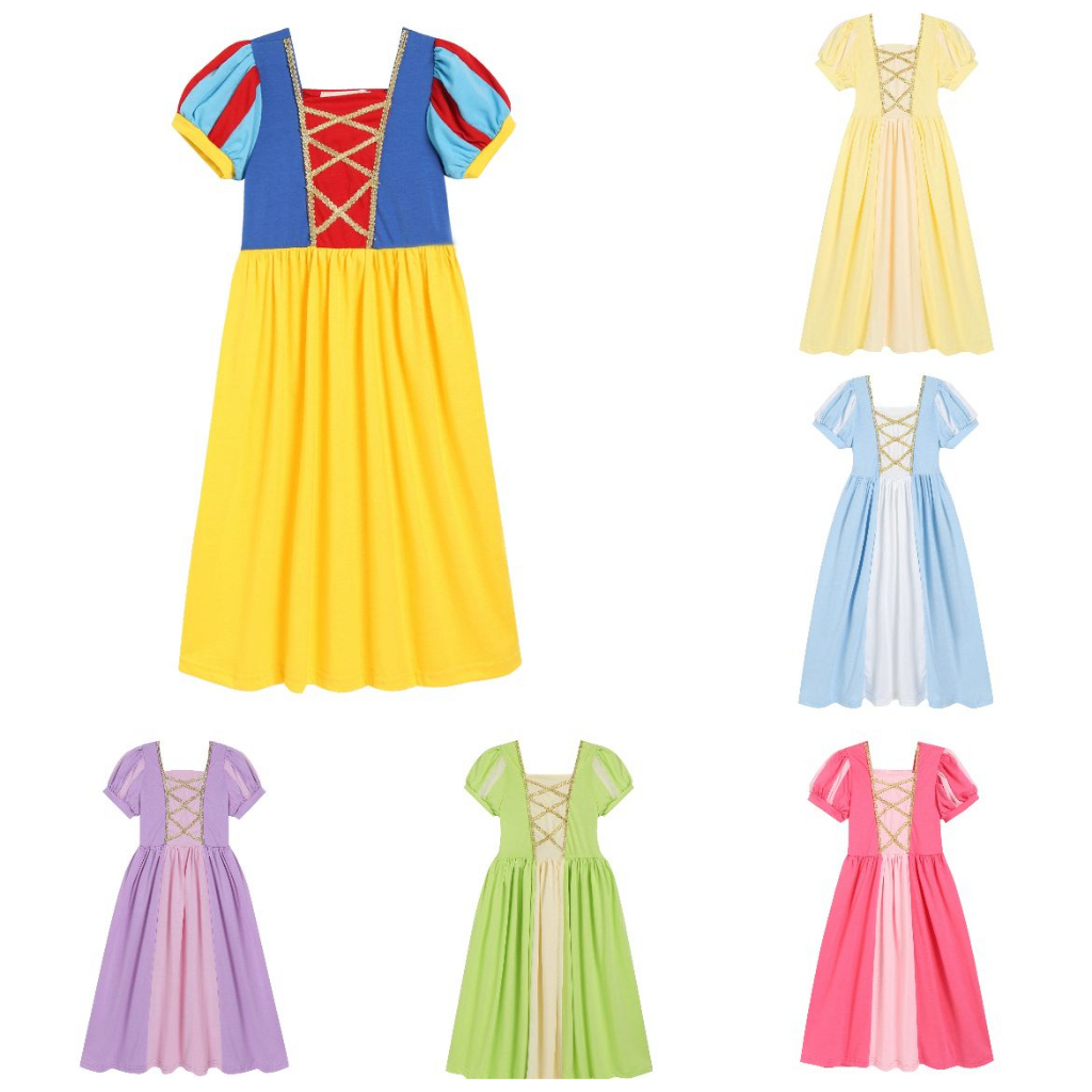 Belle CINDERELLA SNOW WHITE PRINCESS COSTUME DRESS AURORA MERMAID ...