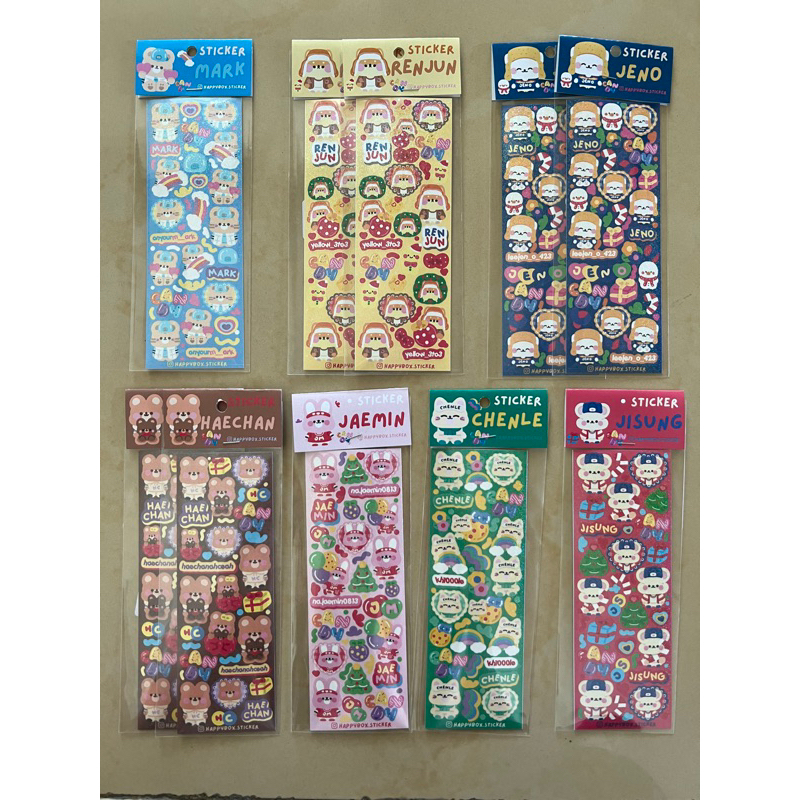 Nct DREAM Fanmade Sticker Mark Renjun Jeno Haechan Jaemin Chenle Jisung ...