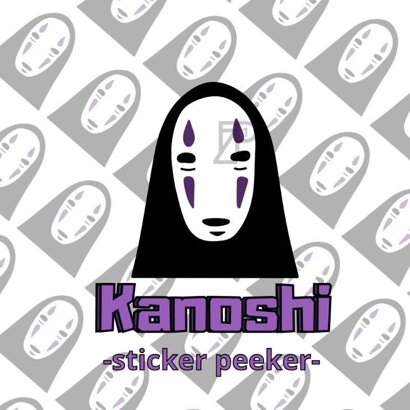 Sticker Peek ANIME KANOSHI NO FACE SPRITED AWAY (WATERPROOF) | Shopee ...