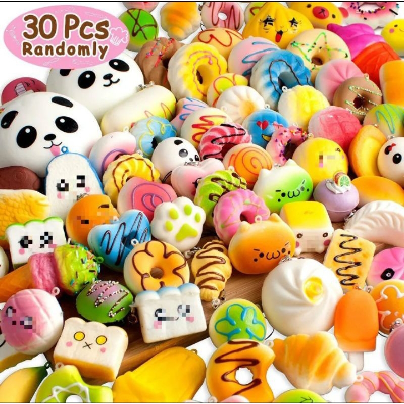 30pcs Squishy Package Saving Cute motif Squishy fastfood Squishy Ice ...