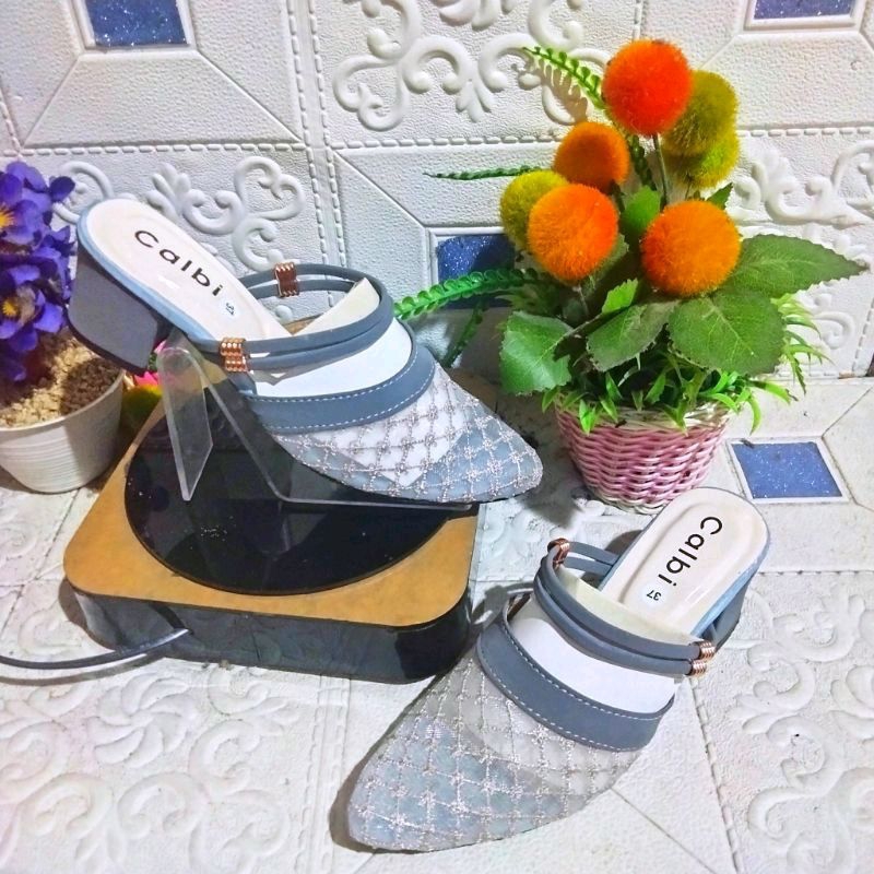 Women's sandals calbi brocade party sandals | Shopee Malaysia
