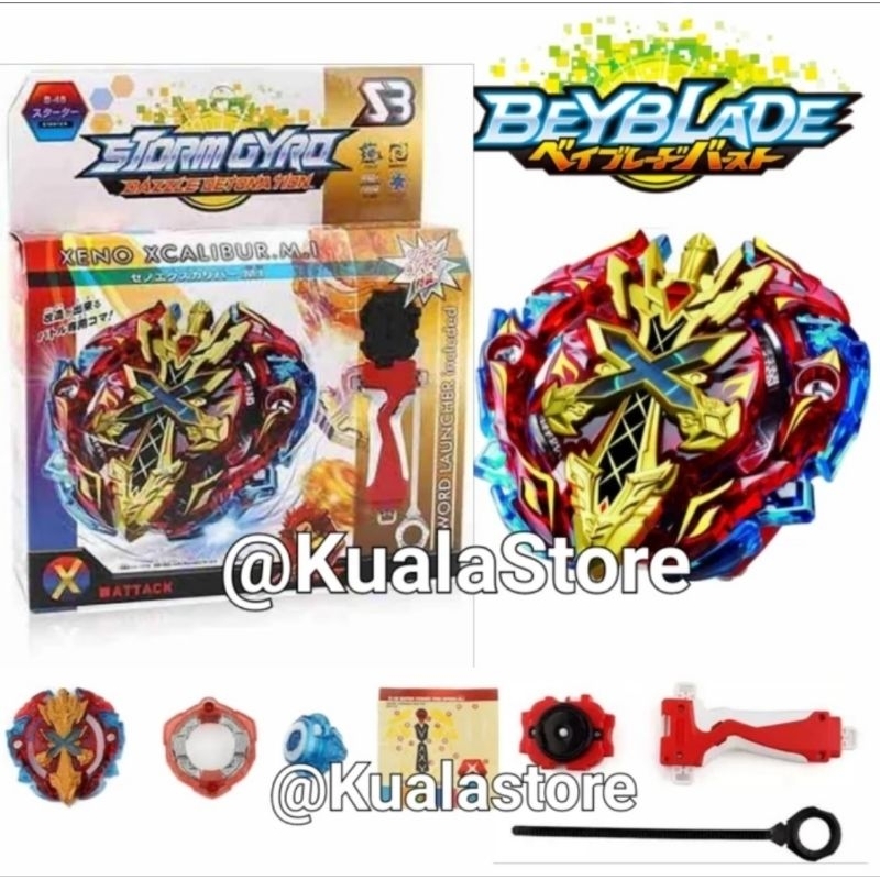 Beyblade Burst Xeno Xcalyus Excalibur B48 Gangsing Toy Handgrip ...