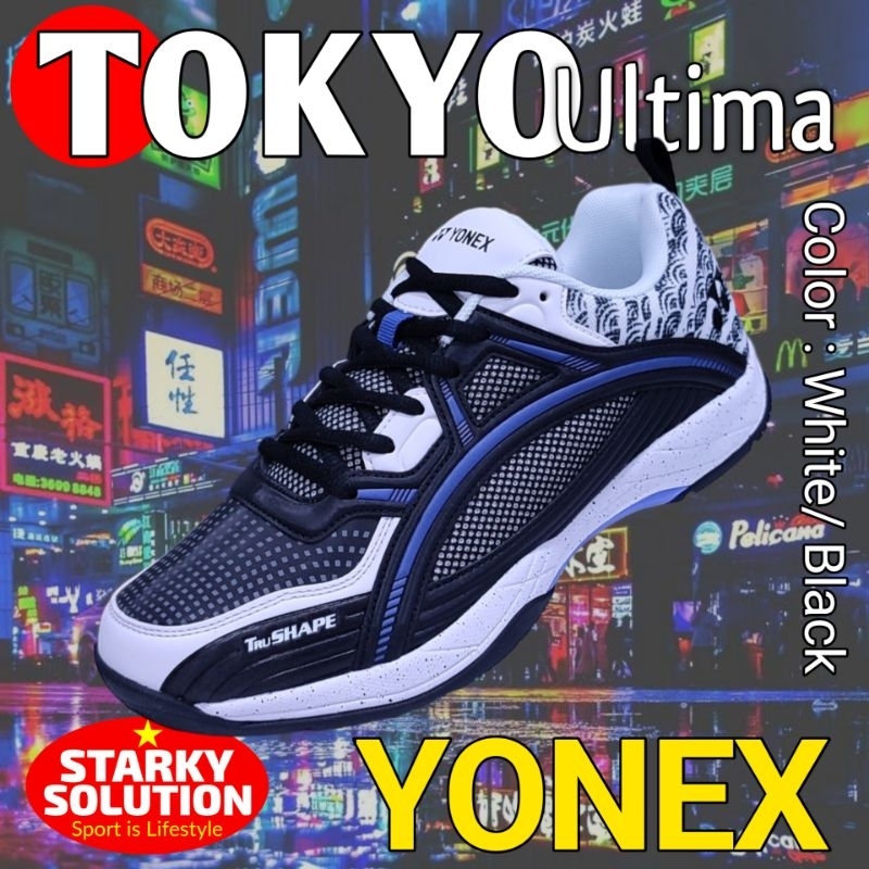 Yonex TOKYO ULTIMA Badminton Badminton Shoes Original - Black/White ...