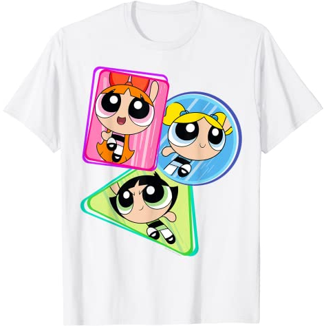 Cn The Powerpuff Girls Trio Action Shot T-Shirt | Shopee Malaysia