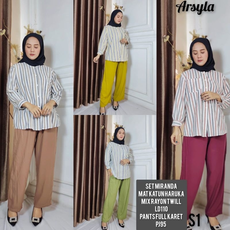 Miranda SET BY ARSYLA // ARSYLA COMBINATION SET // ANDIN WOMEN'S ONESET | Shopee Malaysia