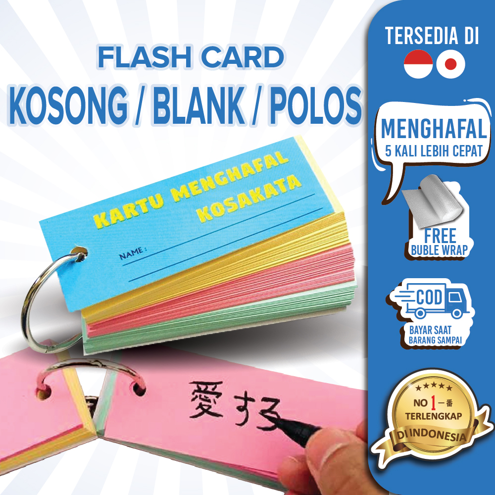 Flashcard Notes Rainbow Memopad Ring Notebook Blank Card Ring Blank ...