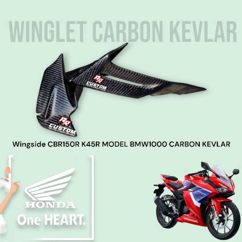 Winglet/wingside CBR150R K45R 2021/2024 CARBON KEVLAR | Shopee Malaysia