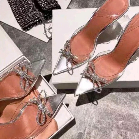 Cinderella Glass high heels 7CM | Shopee Malaysia