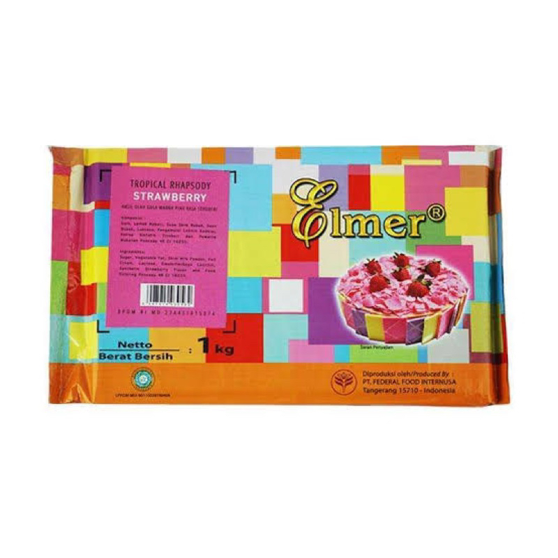 Elmer Chocolate Compound Strawberry 1kg | Shopee Malaysia
