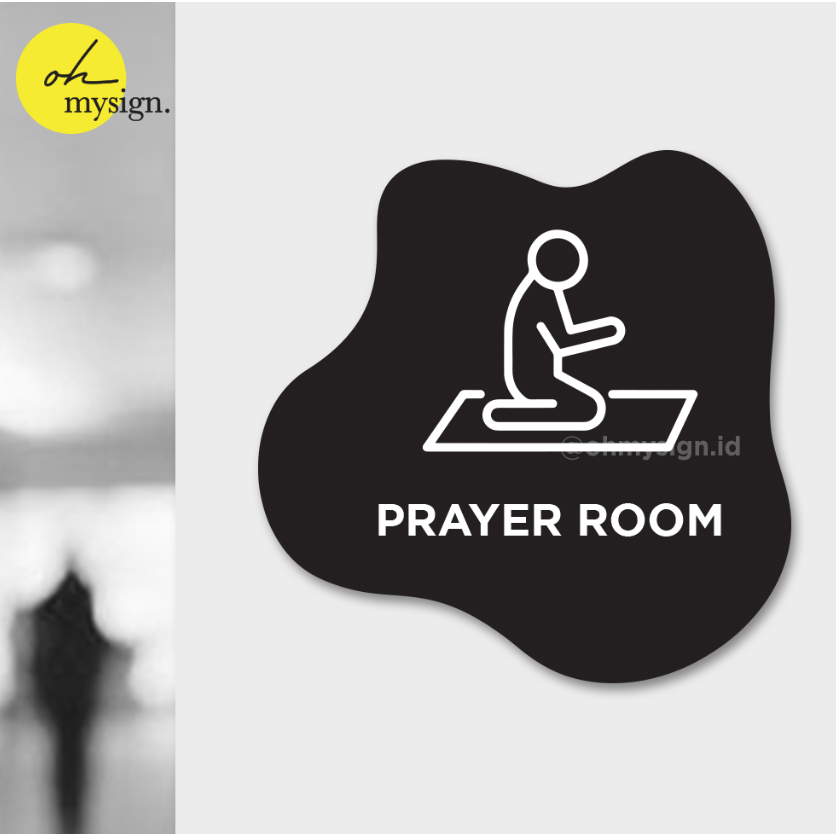 Acrylic Sign Board Prayer Room Acrylic Signage Board Paste | Shopee ...