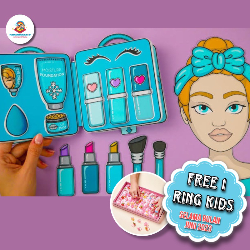 Paper Doll -Quiet Book - Make Up Kit | Shopee Malaysia