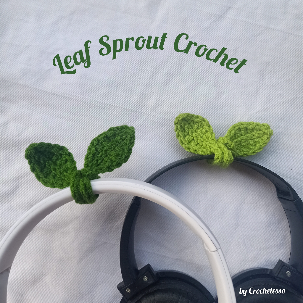 Crochet Sprouts Leaf | Headphone Decoration | Shopee Malaysia
