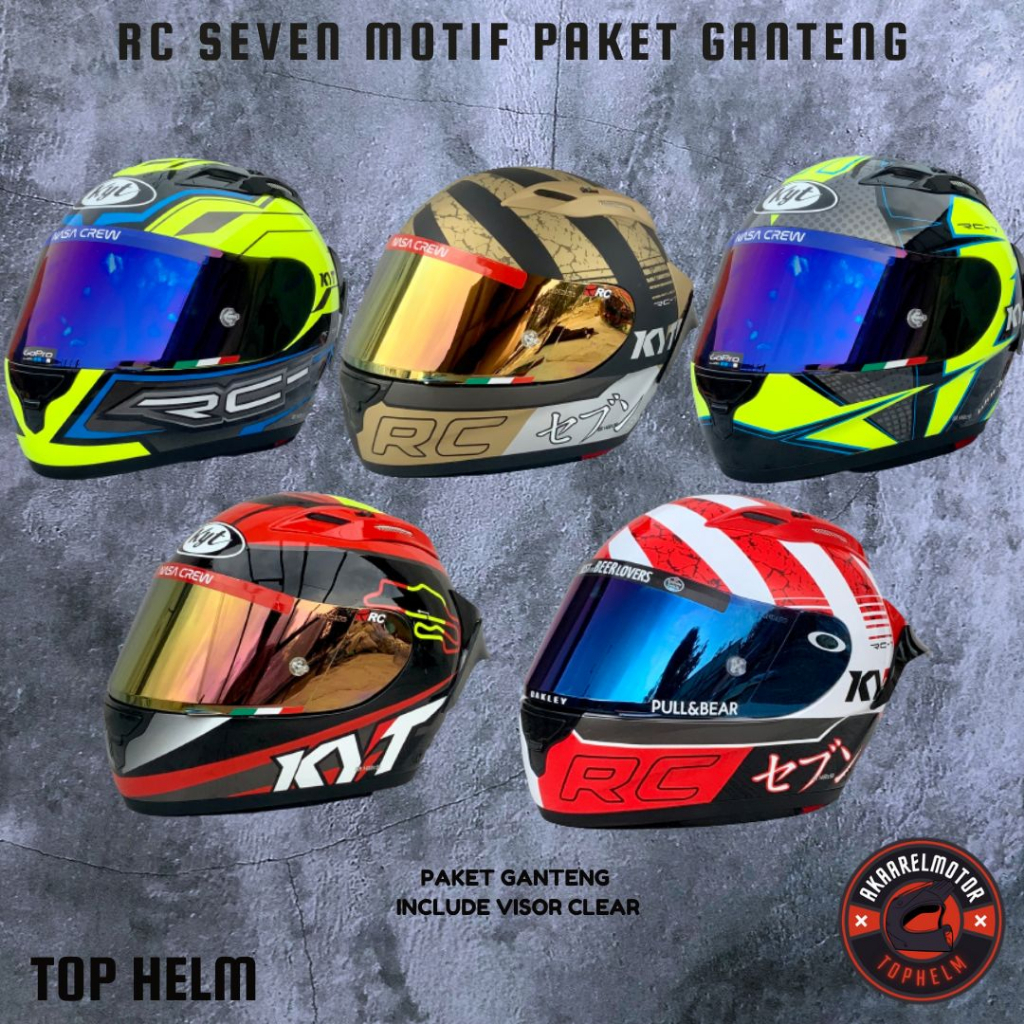 Kyt RC-7 Helmet Series 14/15/16/17 Handsome Package | Kyt RC SEVEN FULL ...