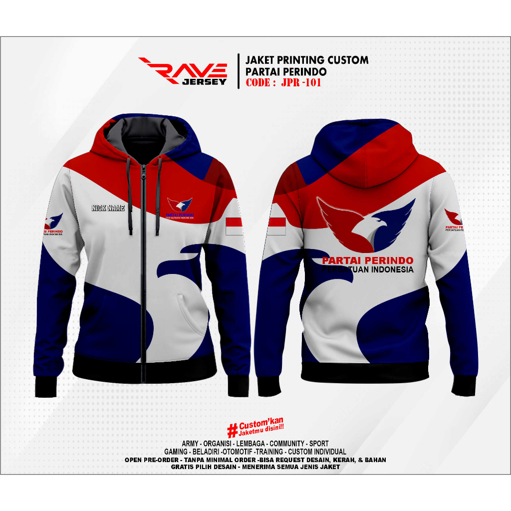 Perindo Party Jacket Session 1 FULL PRINTING Sublime CUSTOM FULL ...