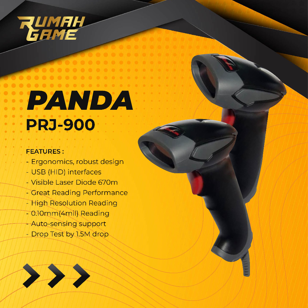 BARCODE SCANNER 1D PANDA HAND LASER PRJ-900 USB | Shopee Malaysia