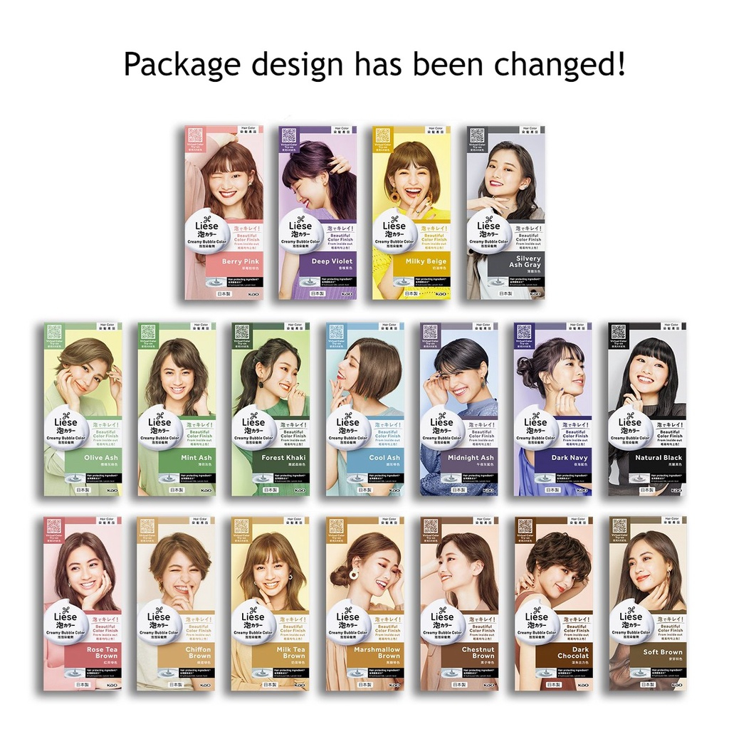 Liese Creamy Bubble Hair Color 200ml - Liese Bubble Hair Color Foam ...