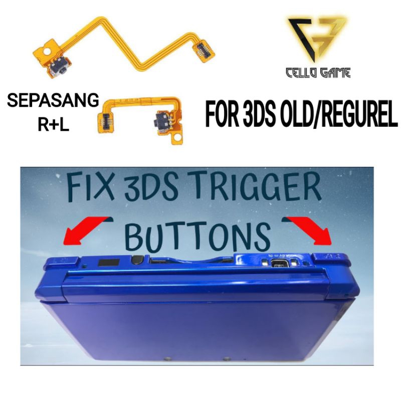 TOMBOL Button LR Shoulder Button Flex Repair Parts for 3DS Left RIGHT ...