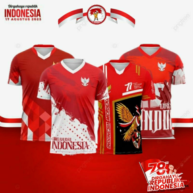 Jersey Shirt Shirt Shirt RI 78th Anniversary/INDONESIA MERDEKA/Director ...
