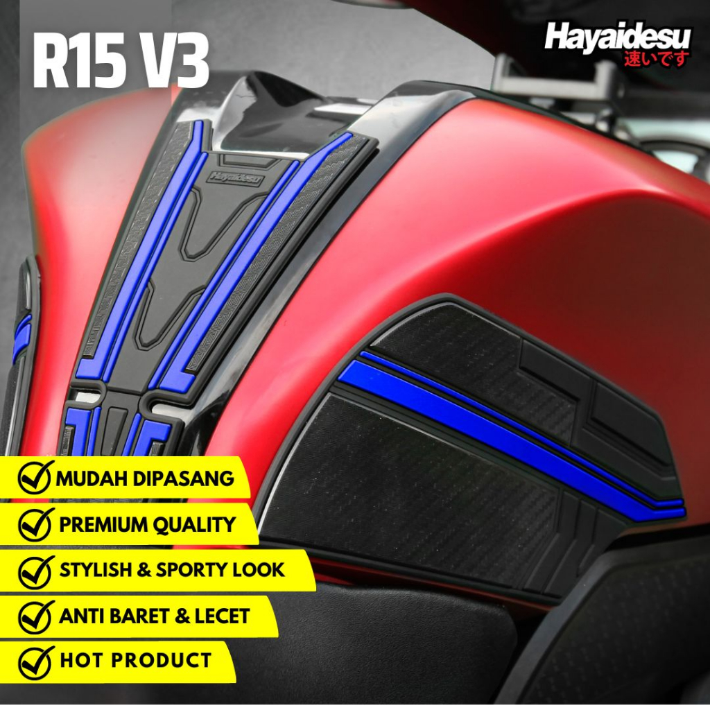 Hayaidesu Yamaha R15 V3 Tank Grip | Shopee Malaysia