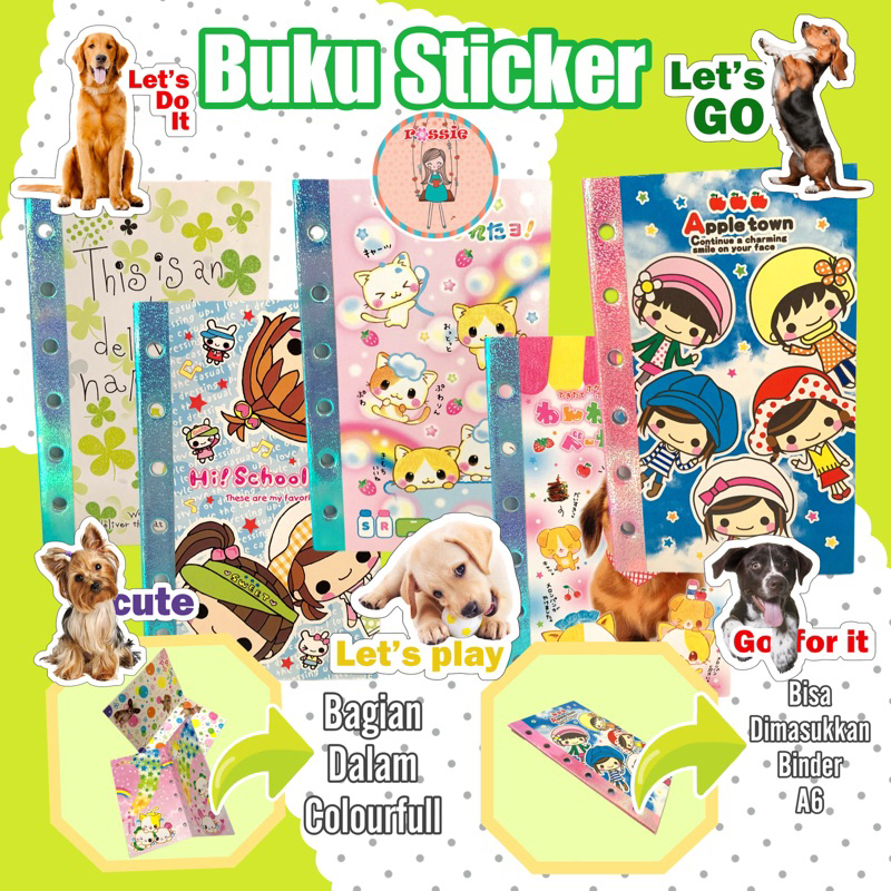 Plain Sticker book Sticker Album for Sticking Spatula Stickers ...