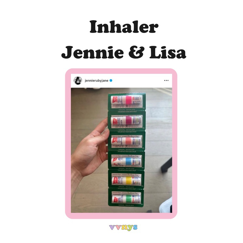 Poy SIAN INHALER JENNIE LISA BLACKPINK | Shopee Malaysia