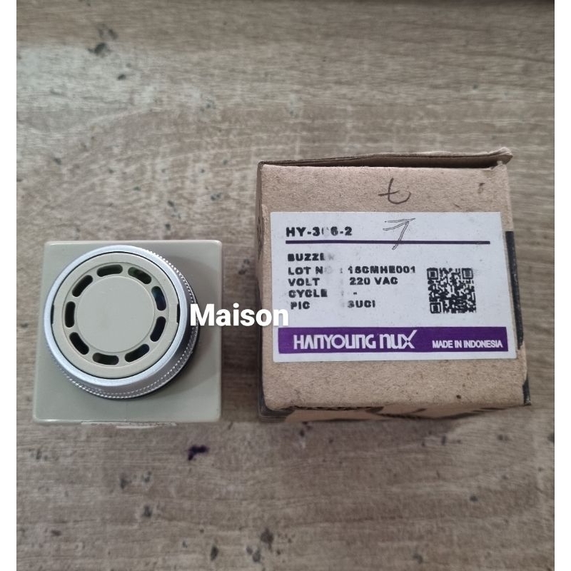 Hanyoung Panel Buzzer Nux HY-306-2 220V AC | Shopee Malaysia