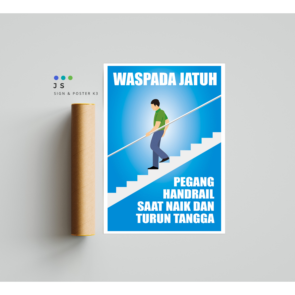 K3 SAFETY POSTER - BEWARE OF HANDRAIL HANDLES - A2 FREE LOGO | Shopee ...