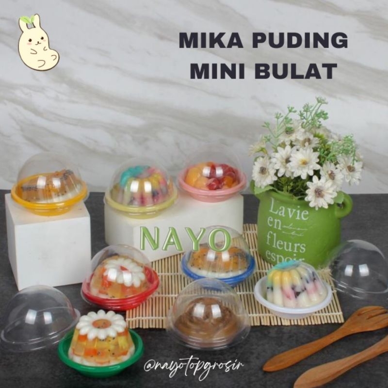 Mika mochi mini pudding ROUND (50 pcs) - Small mooncake Tray Food ...
