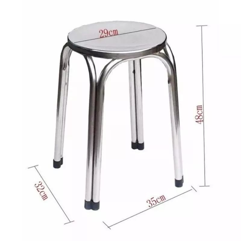 Meatball Chair, 47cm High Round STAINLESS STEEL Chair SUPER Sturdy ...