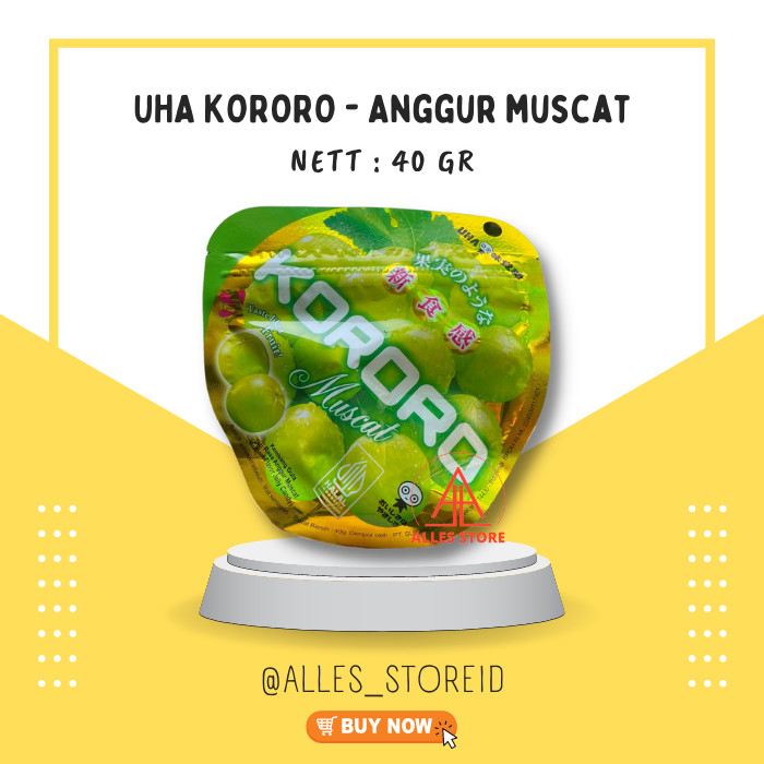 Uha Kororo Jelly Muscat/Cororo Wine/Cororo Jelly/ Kororo Candy 40 gr | Shopee Malaysia