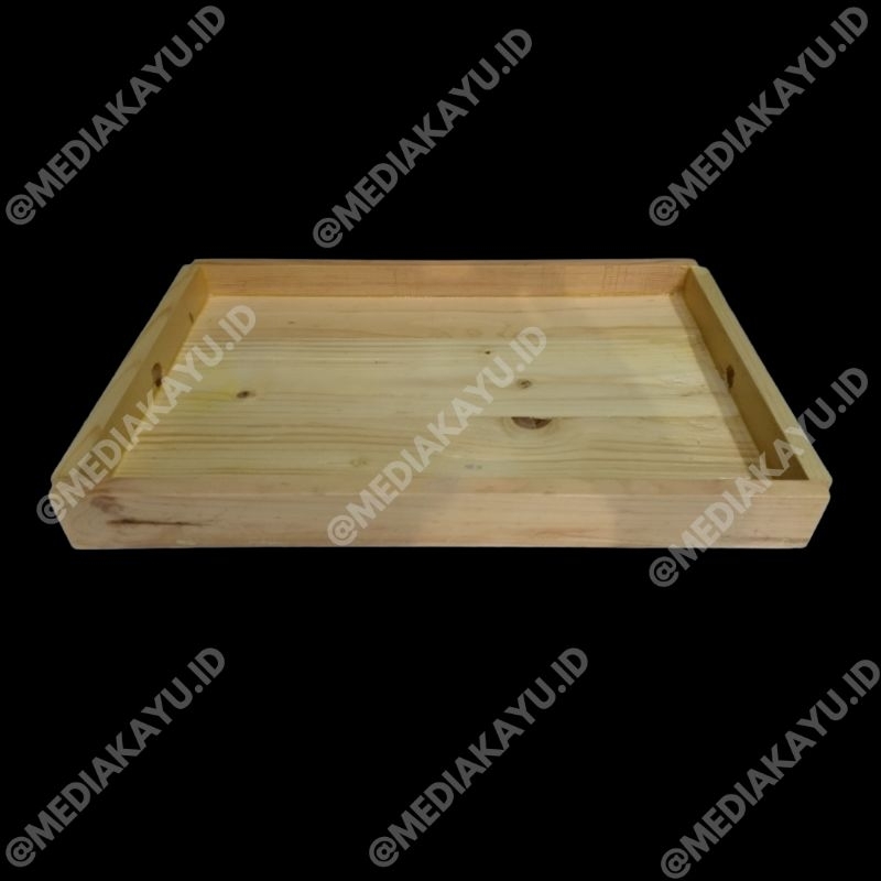 KAYU Pine Wood tray tray 25x40cm NATURAL | Shopee Malaysia
