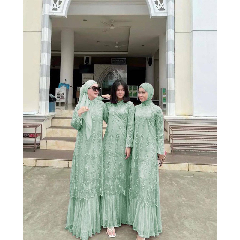Maxi DEVIA TILE MUTIARA Front And Back M L XL/Latest Tille GAMIS/MAXI ...
