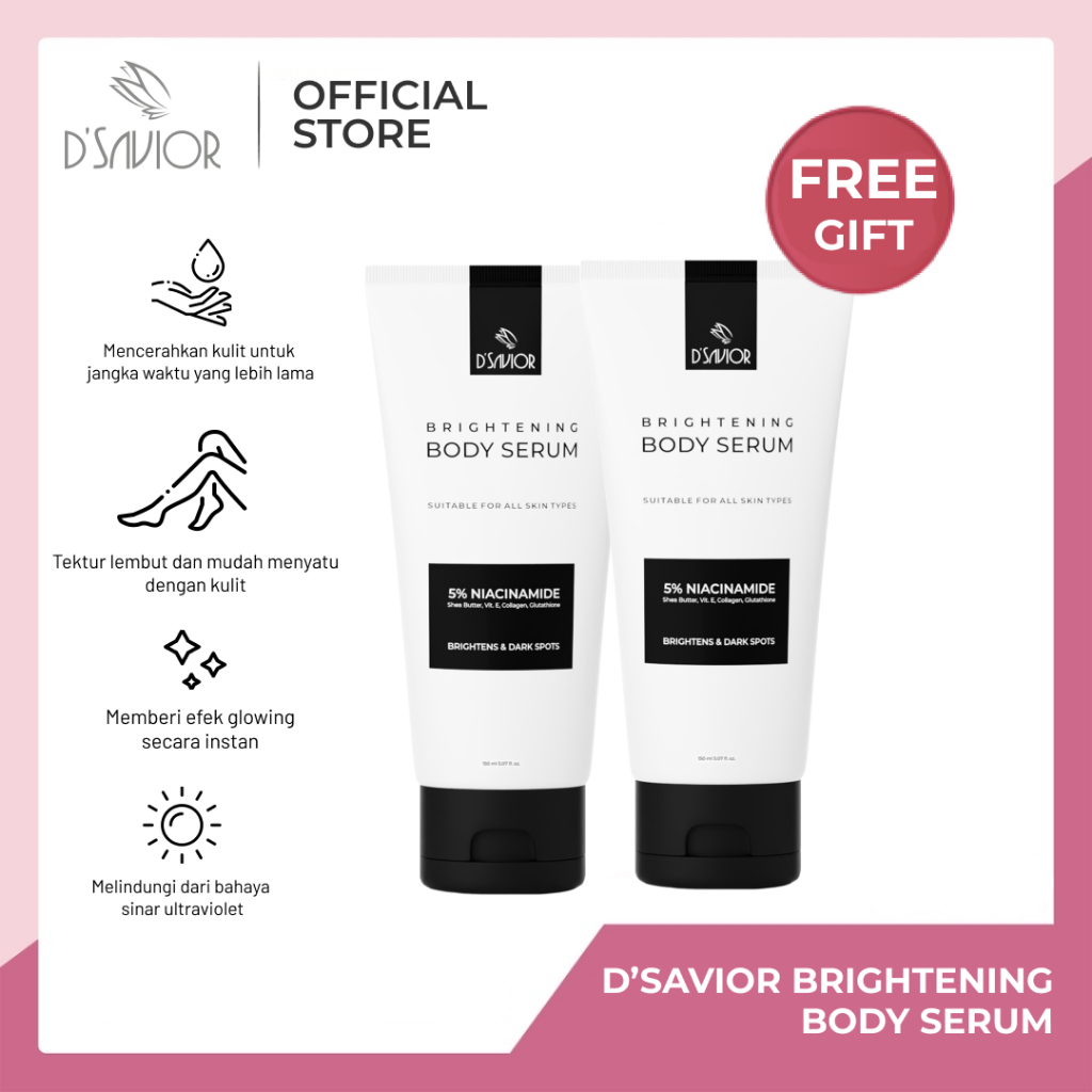 Dsavior Brightening Body Serum Whitening Body Scar Removal | Shopee ...