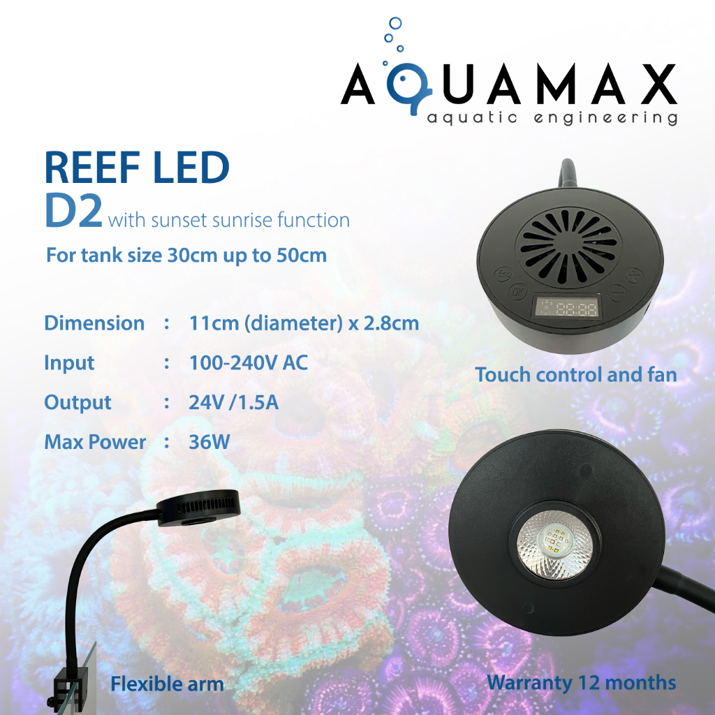 Aquamax REEF AQUARIUM LED D2 | Shopee Malaysia