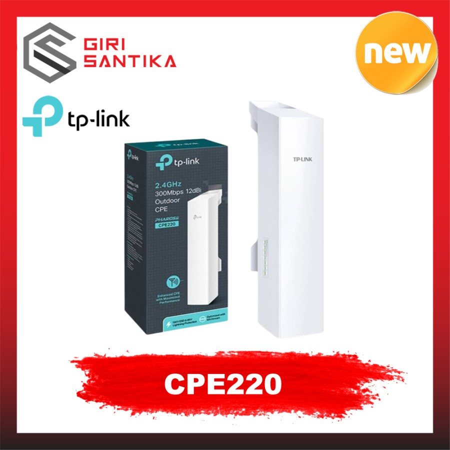 TP-Link CPE220 Access Point Outdoor CPE 220 2.4GHz 300Mbps 12dBi ...