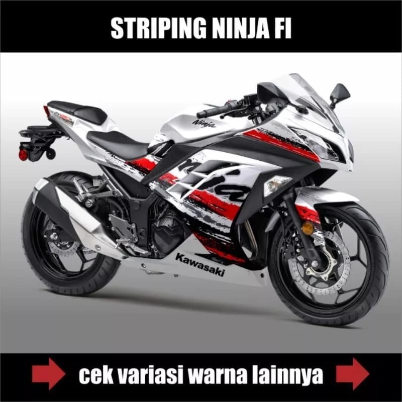 Sticker STRIPING NINJA FI 250 LAMA/STICKER SEMIFULL BODY MOTOR NINJA250 ...