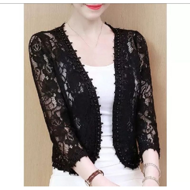 PUTIH HITAM Jihana's latest brocade auter black & white women's brocade ...